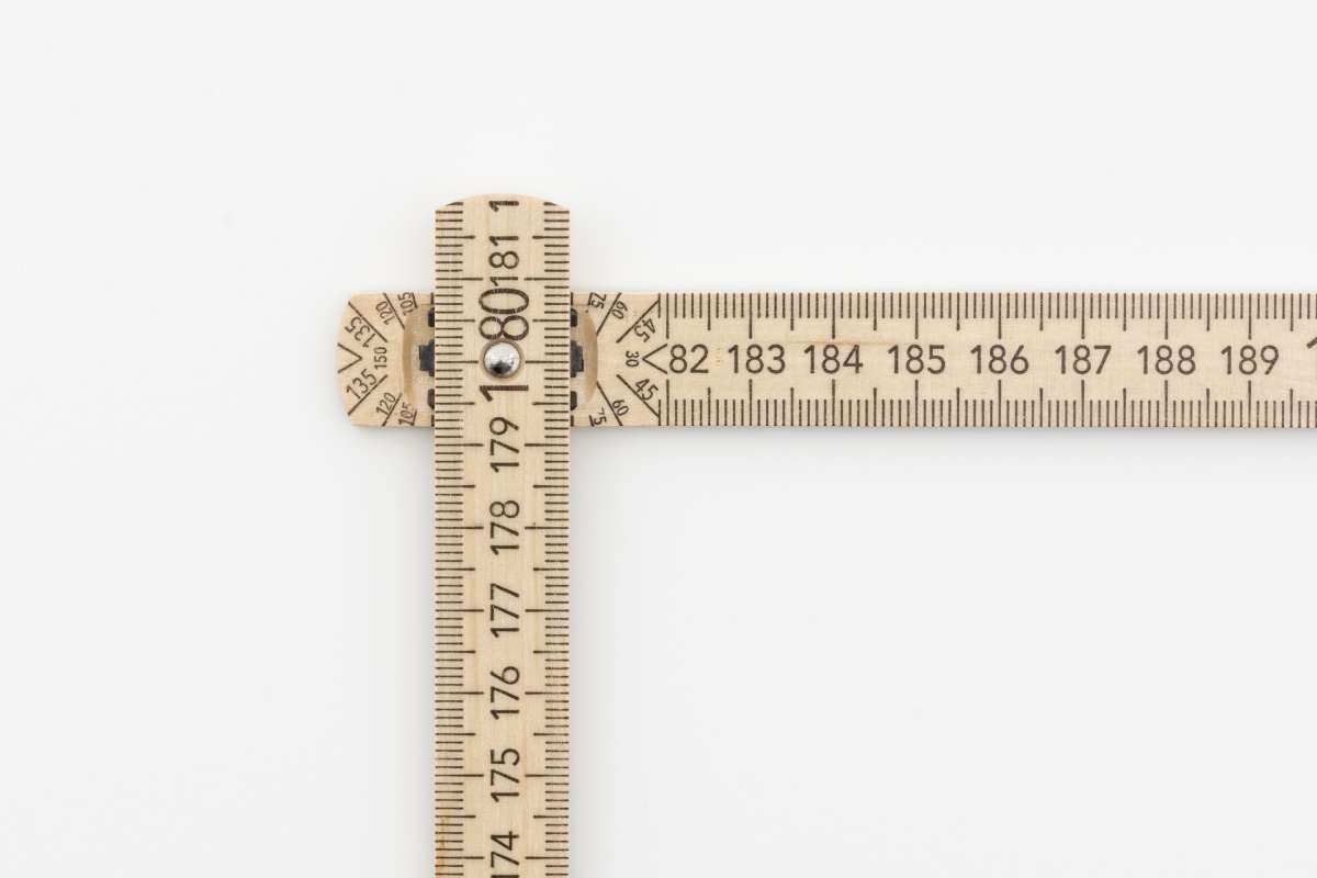Zollstock 2m Holz natur bedruckt mit Logo, Name, Text | Zollstock Fritz